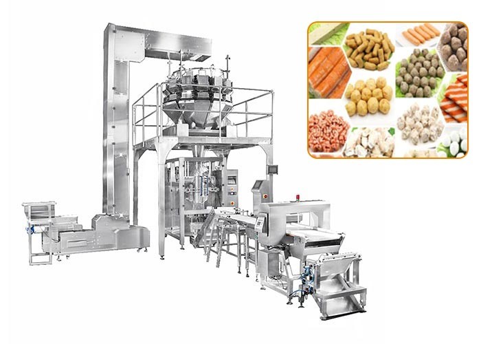 Frozen Food Automated Packaging System with PLC Control