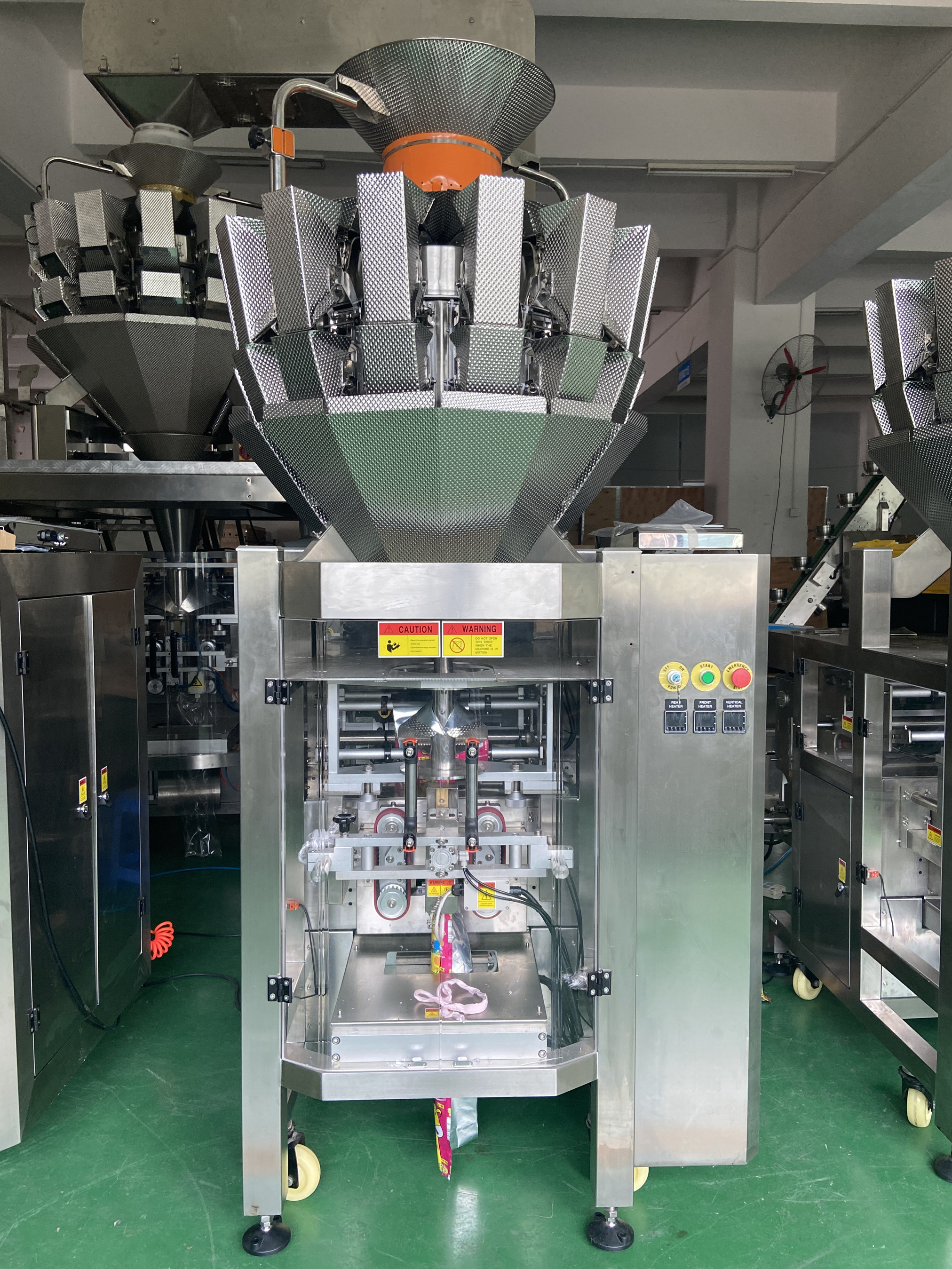 Vertical Form Fill Seal Machine with Multihead Weigher
