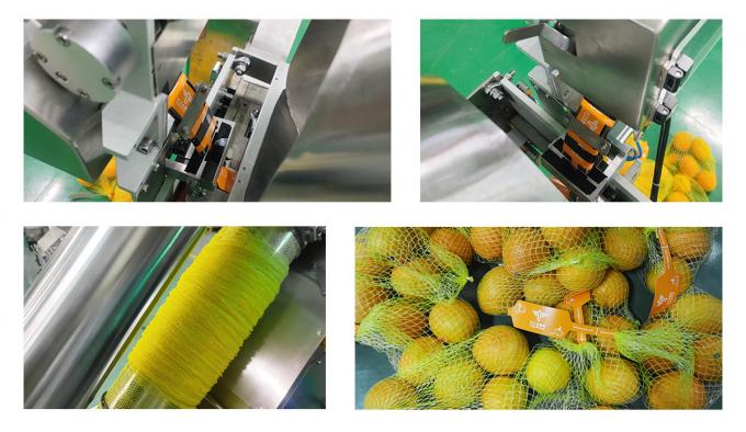 Automatic Mesh Net Bag Packing Machine for Vegetables & Fruits